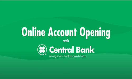 How to Open an Account Online with Central Bank | Central Bank